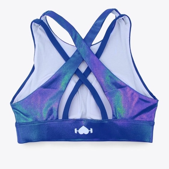 Intimates & Sleepwear | Wodbottom Sapphire Blue Shiny Bra | Poshmark